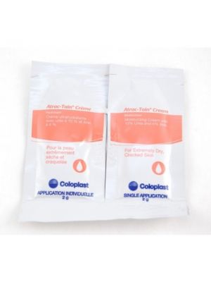 Coloplast 1843 Atrac-Tain Cream w/ Urea and Alpha Hydroxy Acid (AHA) 2g ...