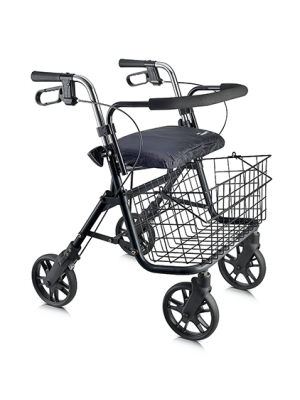 Evolution Walker Rollator Wide DX Black | Davisville Home Health Care ...